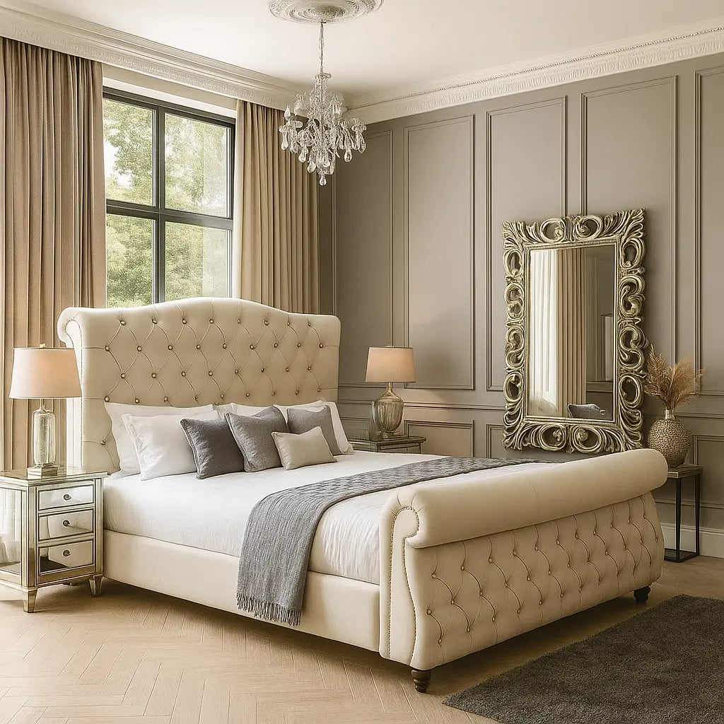Swan Upholstered Bed Frame – Home Store Living