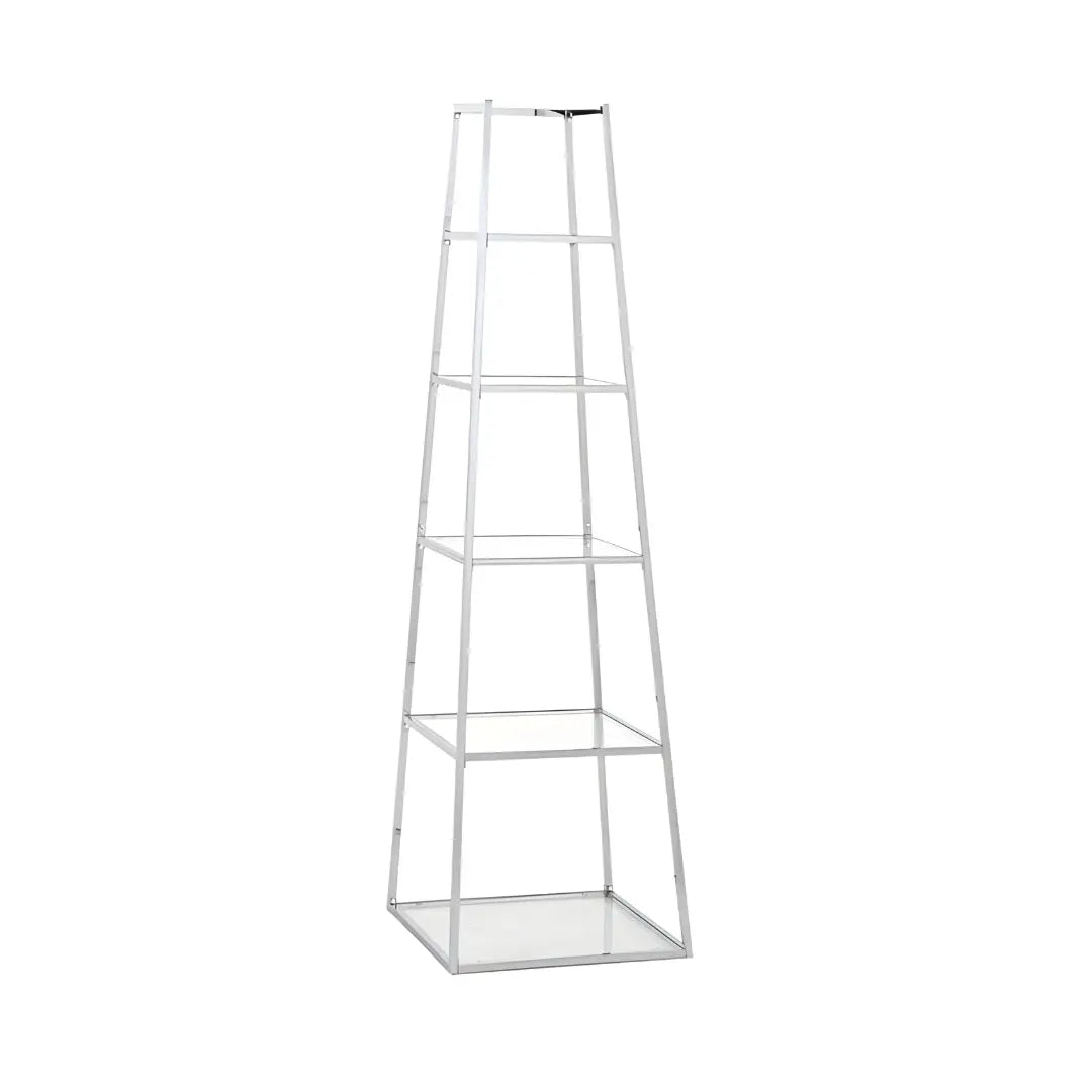 Logan Steel & Clear Glass 5-Tier Ladder Display Unit – Home Store Living