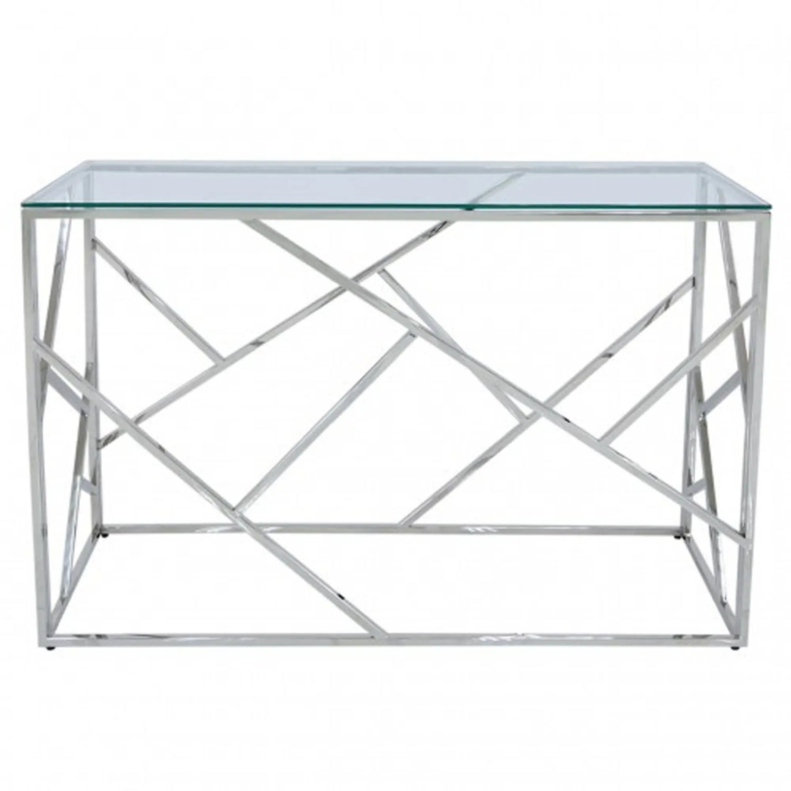 Console Table Azaria Stainless Steel Chrome Metal – Home Store Living